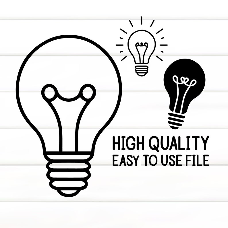 Light Svg Bundle, Lightbulb Svg, Light Bulb Png, Light Bulb Cut Files ...
