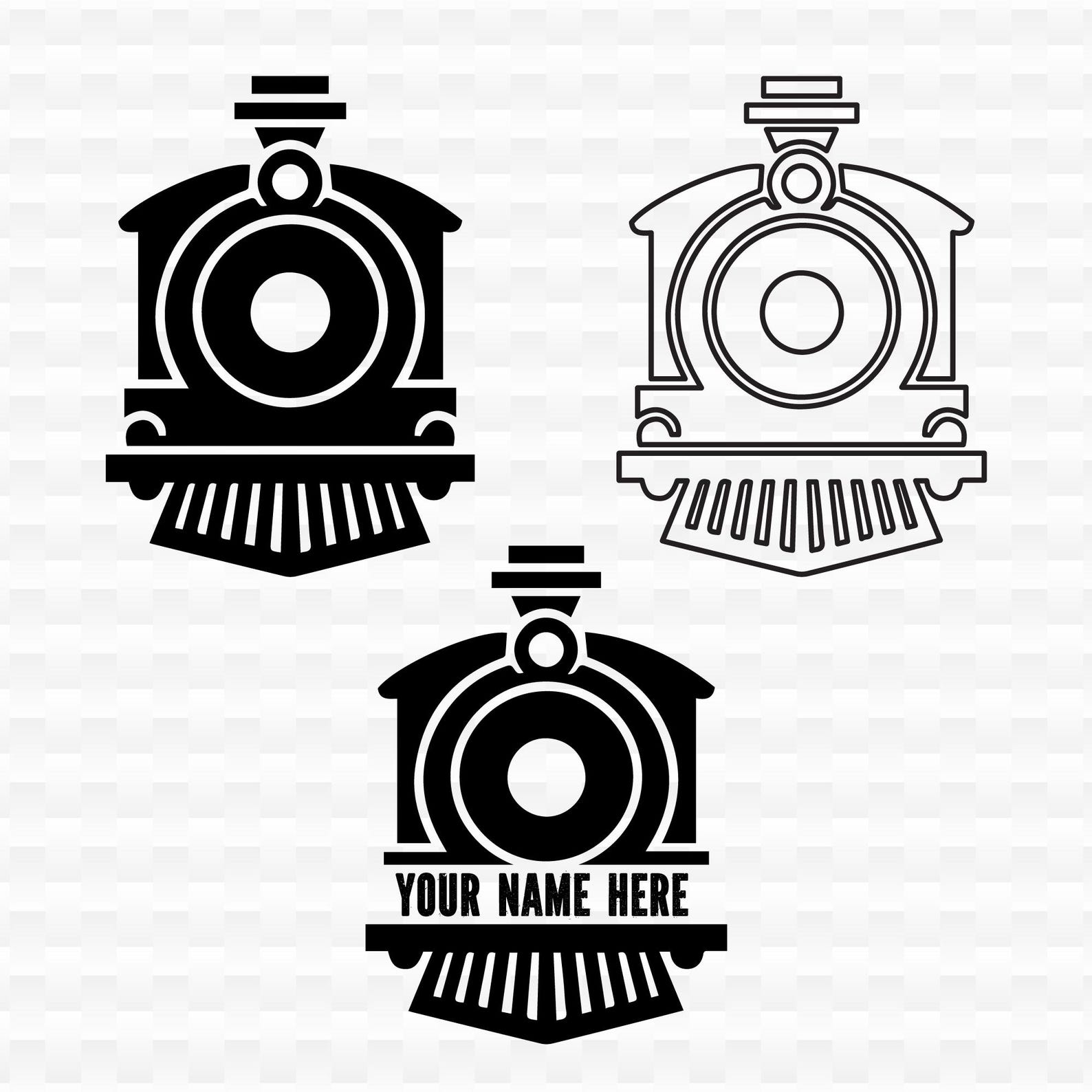 Train Svg, Train Cut File, Train Png, Customized Train, Split Monogram ...