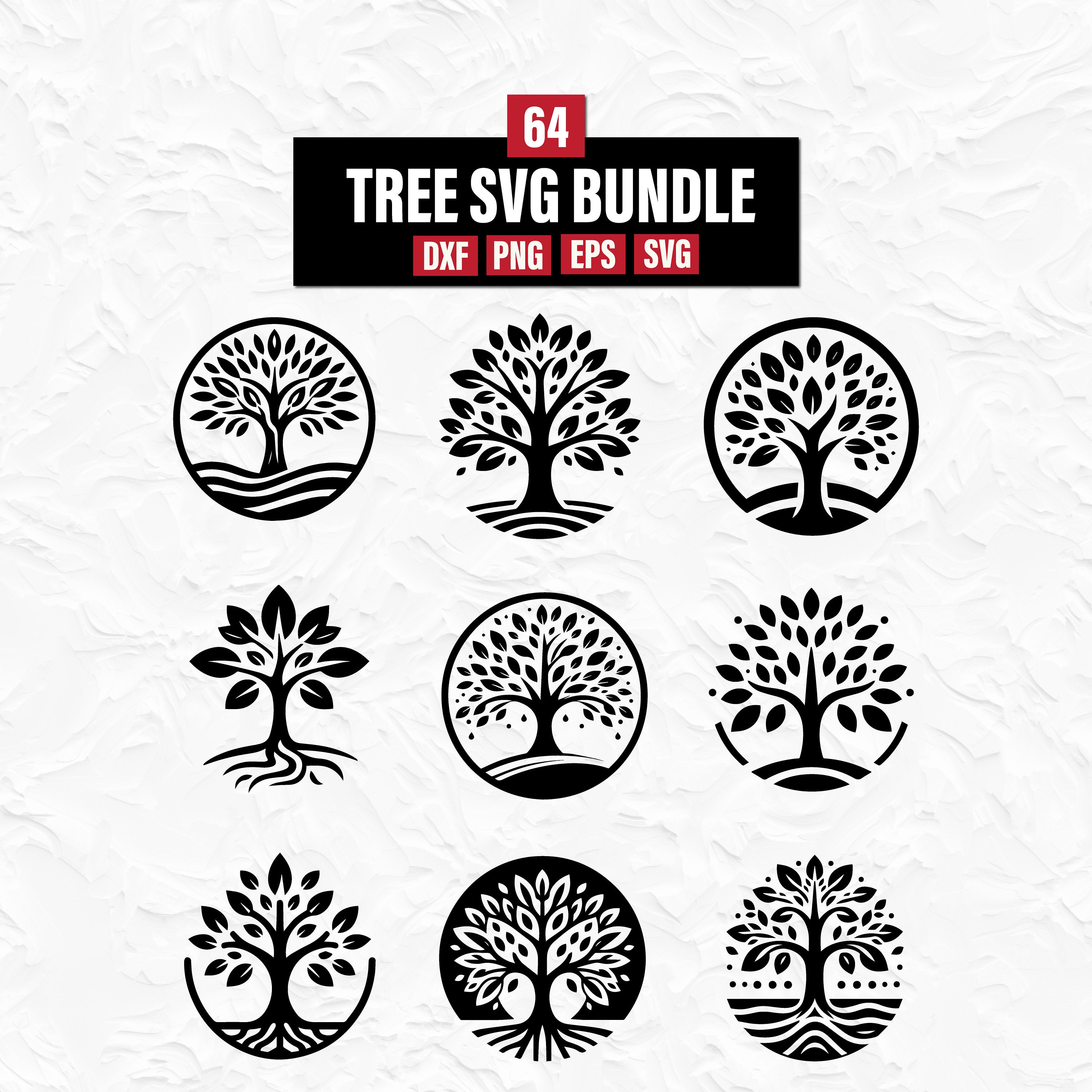 Tree SVG Bundle, Tree of Life Svg, Family Tree Svg, Tree Roots Svg ...
