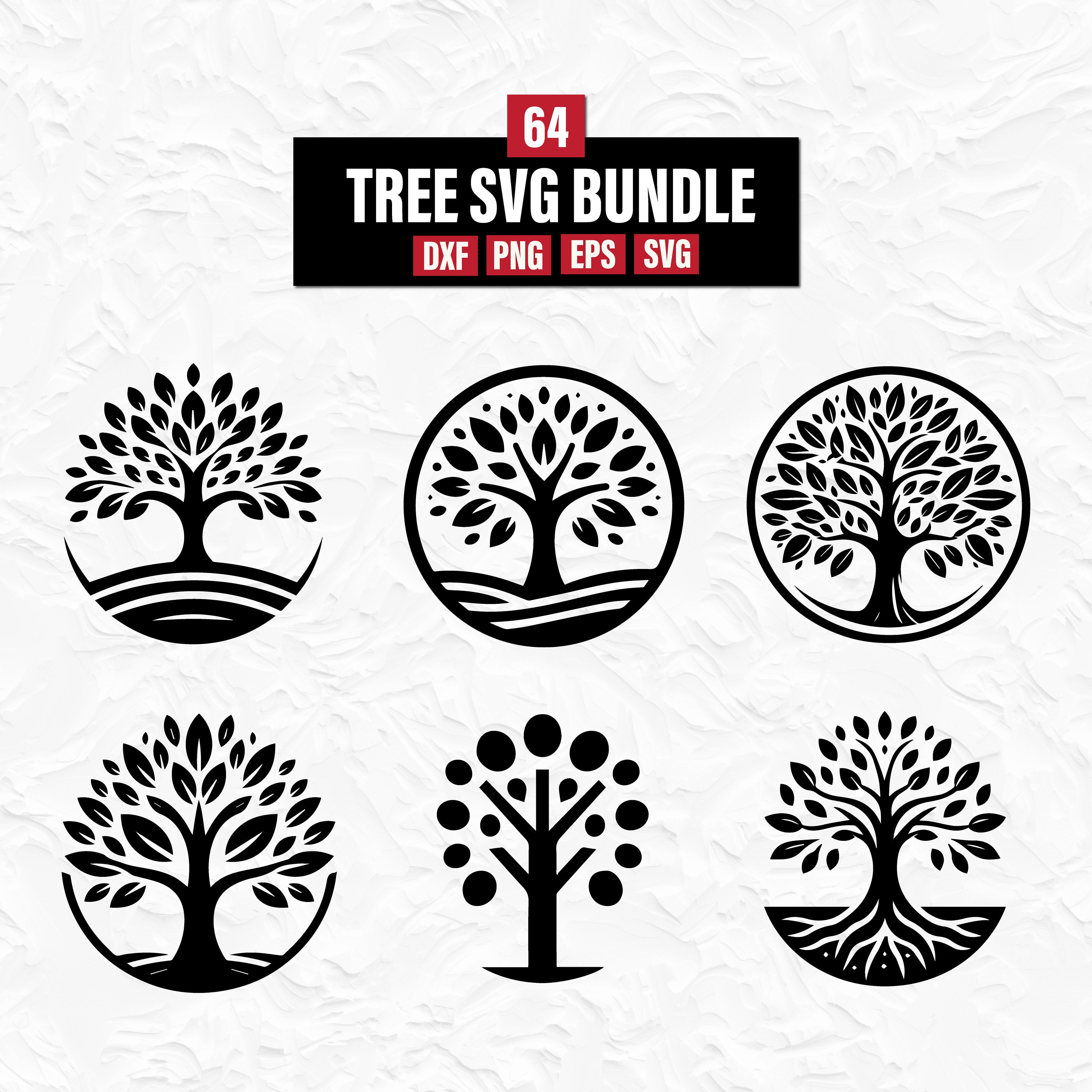Tree SVG Bundle, Tree of Life Svg, Family Tree Svg, Tree Roots Svg ...
