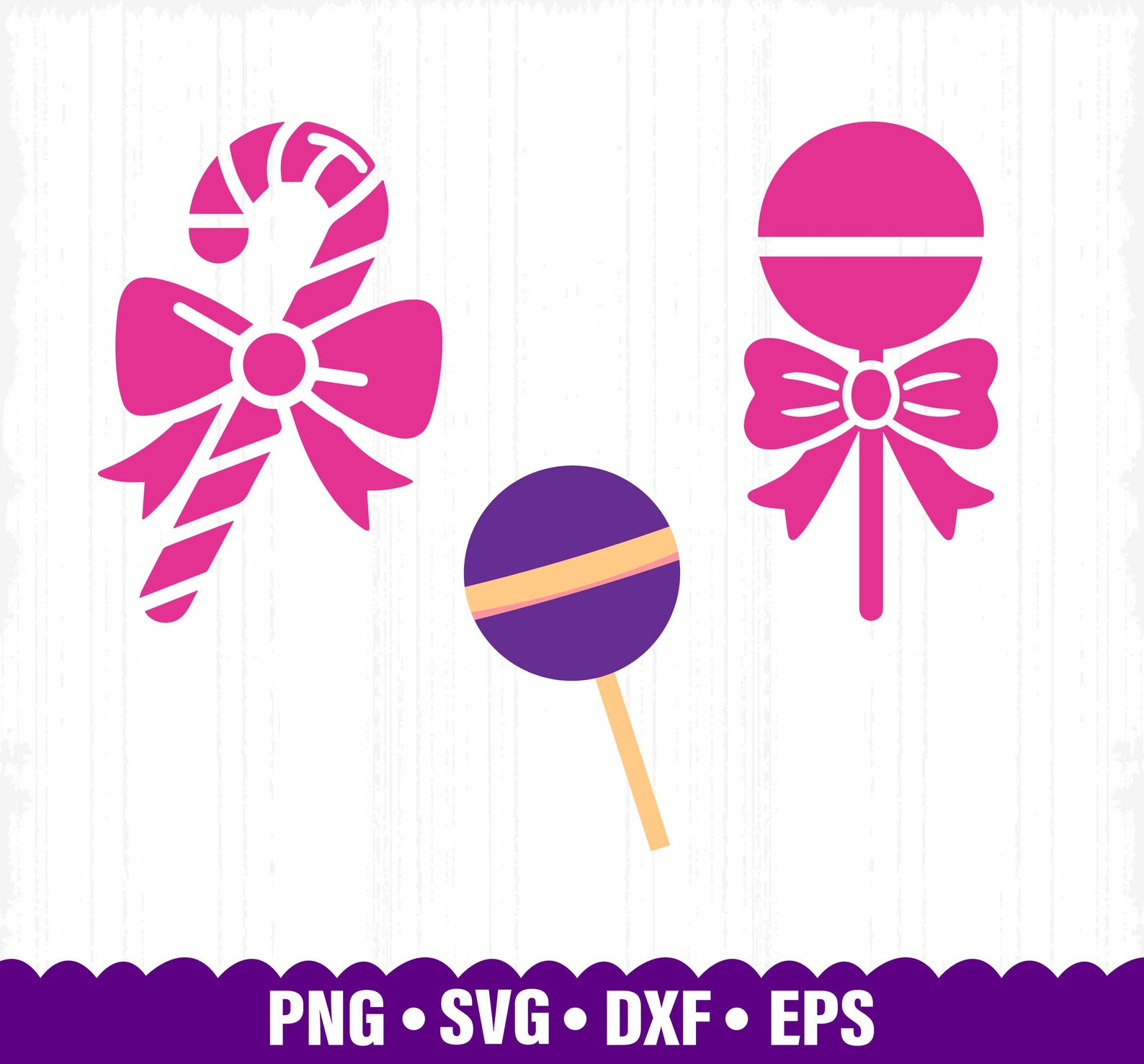 Candy Svg Bundle, Candy Clipart, Sweets Svg, Lollipops Svg, Colorful ...