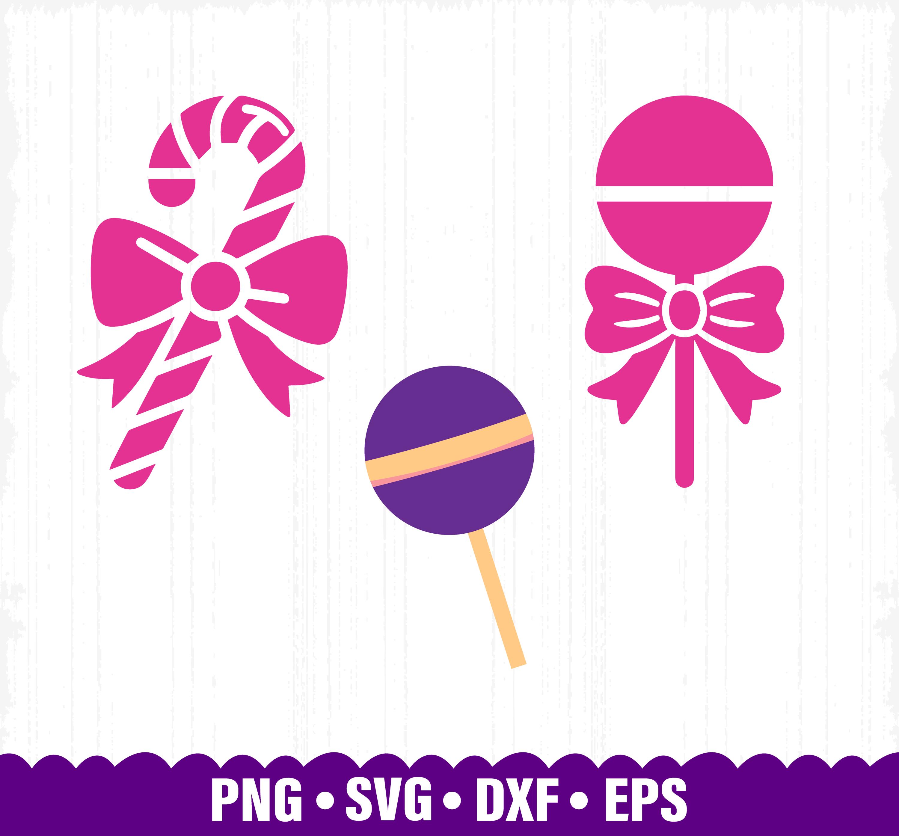 Candy Svg Bundle, Candy Clipart, Sweets Svg, Lollipops Svg, Colorful ...