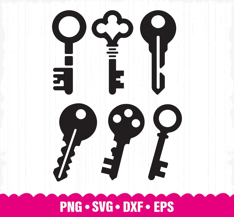 Key Svg, Key Png, Key Cricut, Key Clipart, Key Cut File, Keys Svg ...