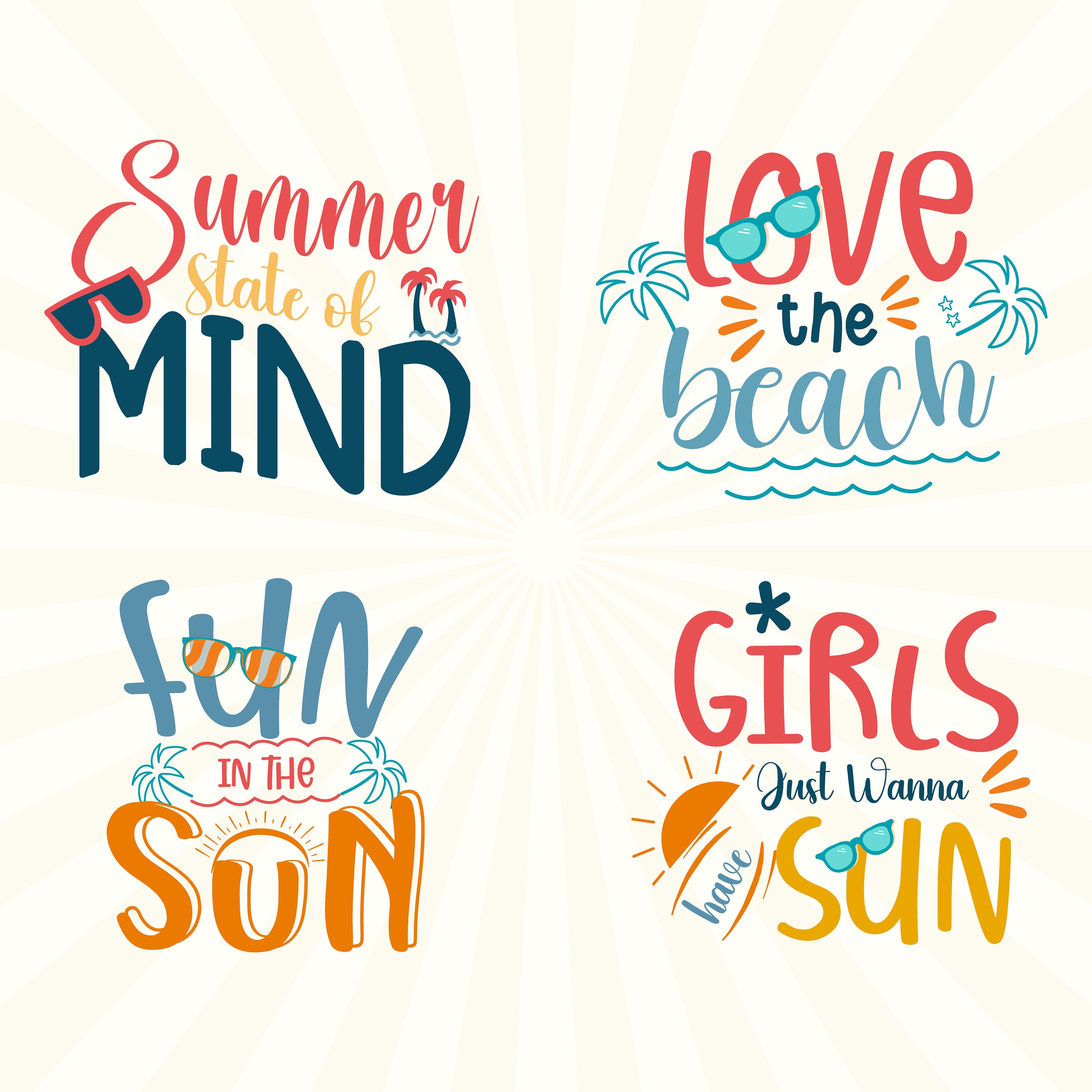 Summer Svg Bundle, Summer Quotes Svg, Summer Svg, Summer Shirt Design ...
