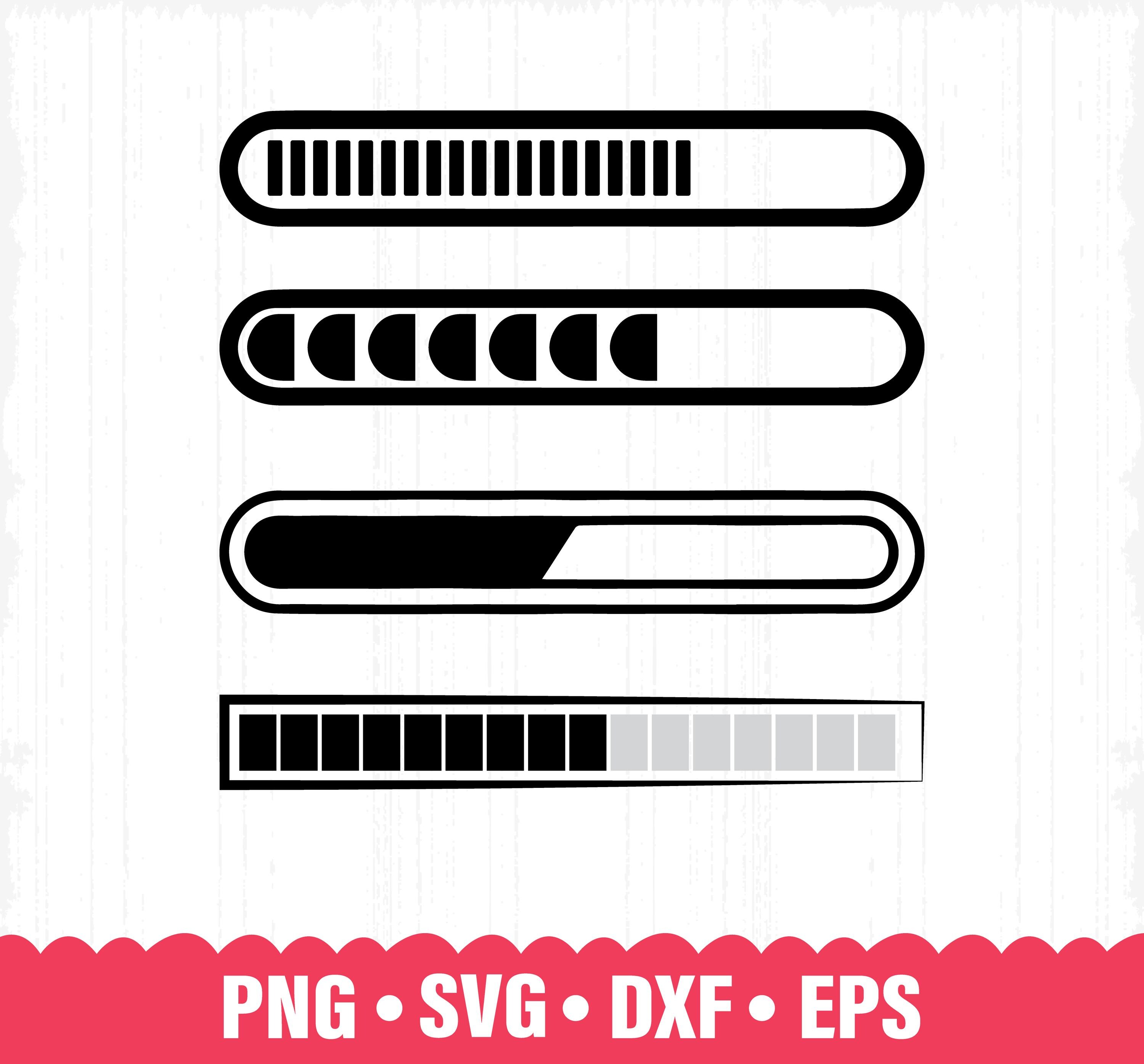 Loading Svg, Loading Png, Loading Bar Svg, Downloading Svg, Loading Progress Svg, Loading Bar - Etsy