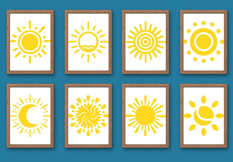 100 Sun SVG Bundle, Sun Cut File, Sun Vector, Sun Clipart, Sunshine Svg ...