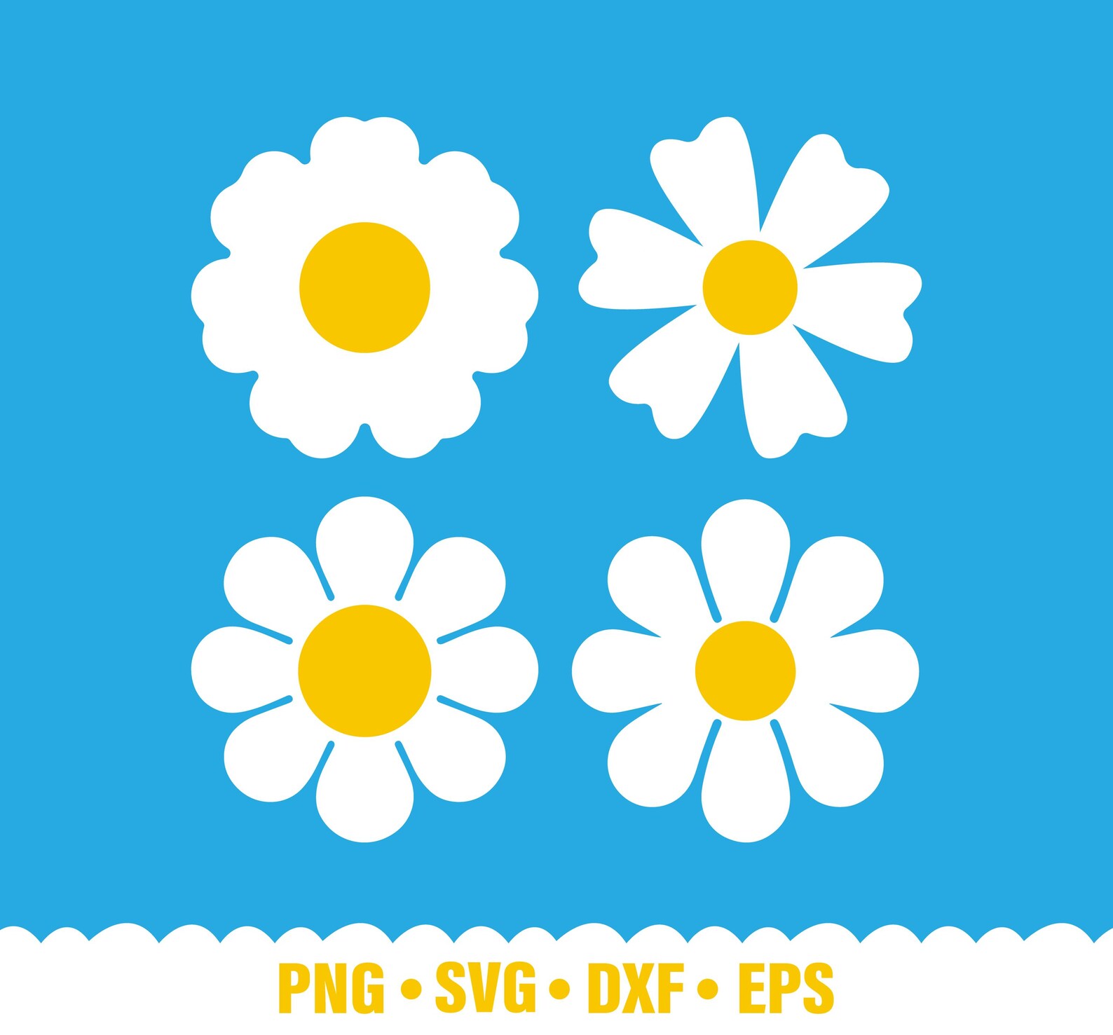 Daisy Svg Bundle, Daisy Flower Svg, Daisy Flower Png, Daisy Flower ...