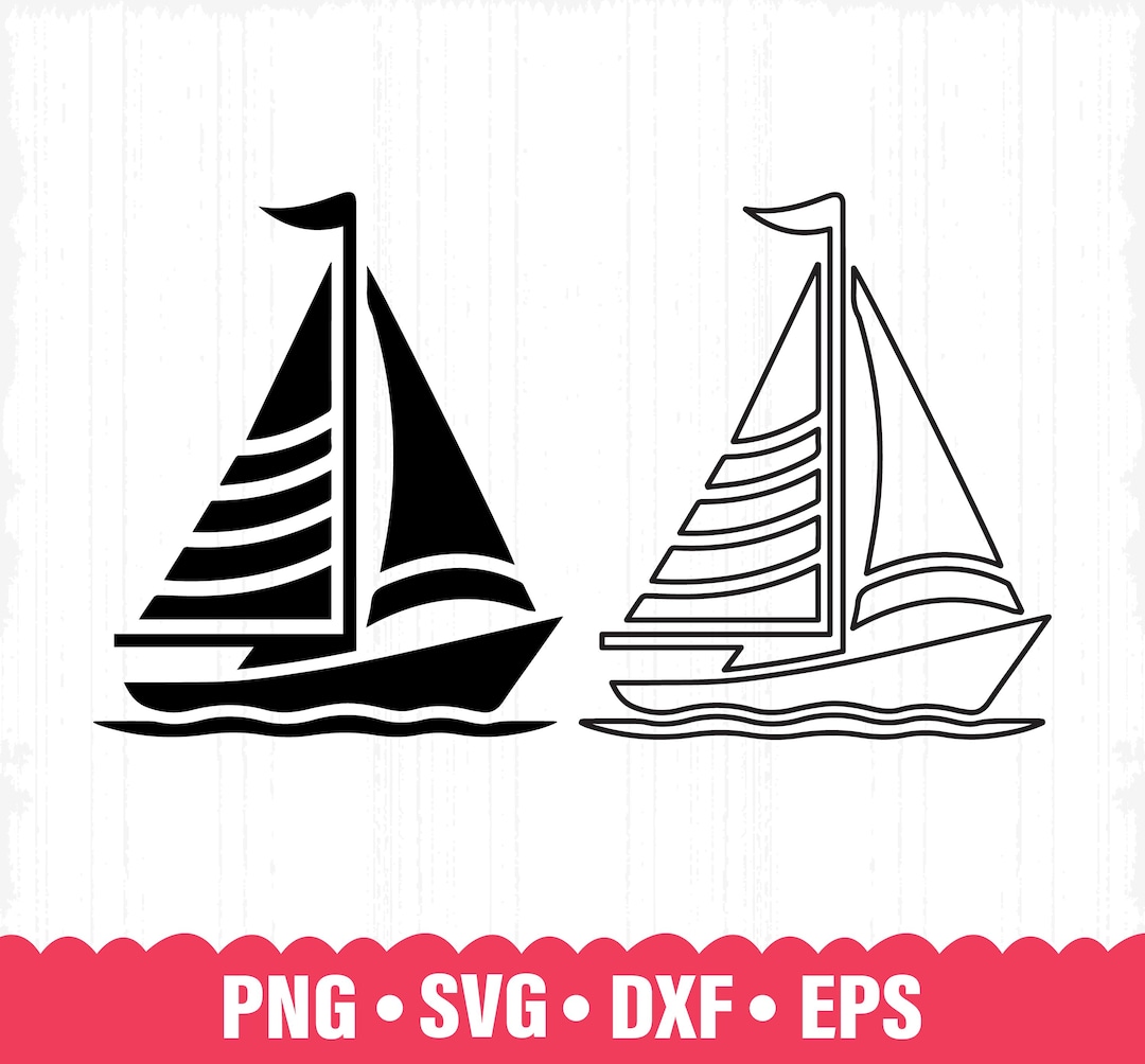 Sailboat Svg, Sailboat Clipart, Sailing Boat SVG, Sailing SVG, Sail ...