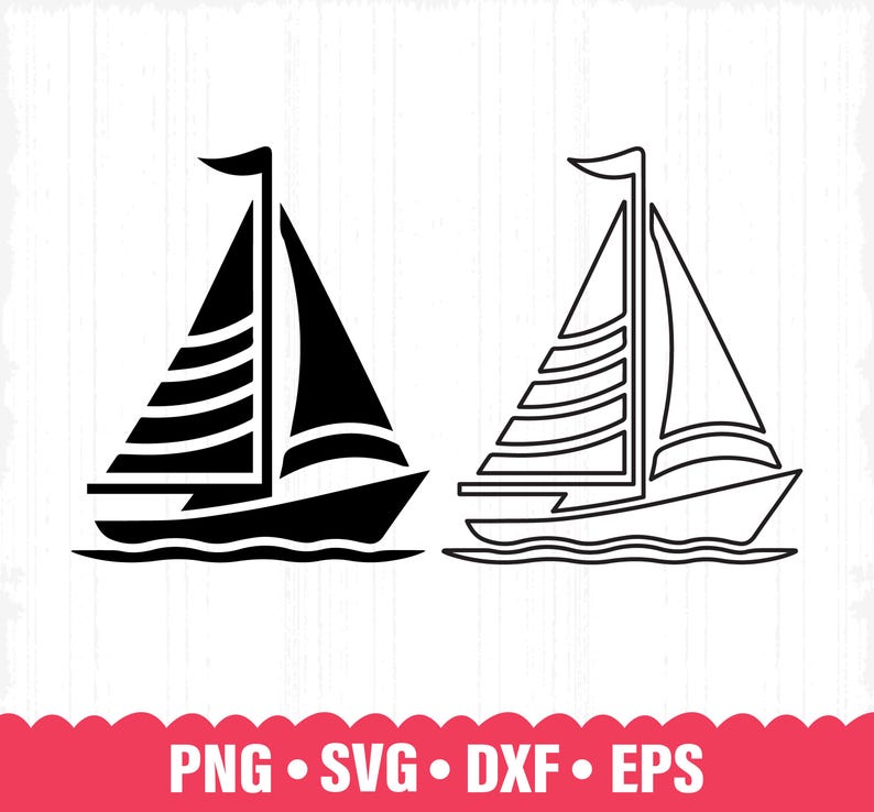 Sailboat Svg, Sailboat Clipart, Sailing Boat SVG, Sailing SVG, Sail ...