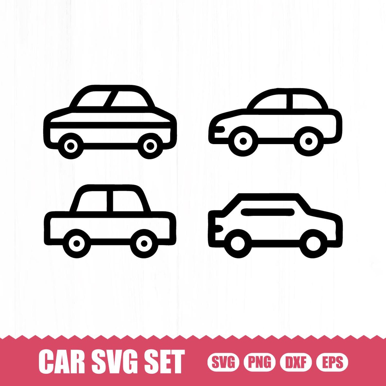 Car Svg Bundle, Car Outline, Car Icon, Car Outline Svg, Car Svg File ...