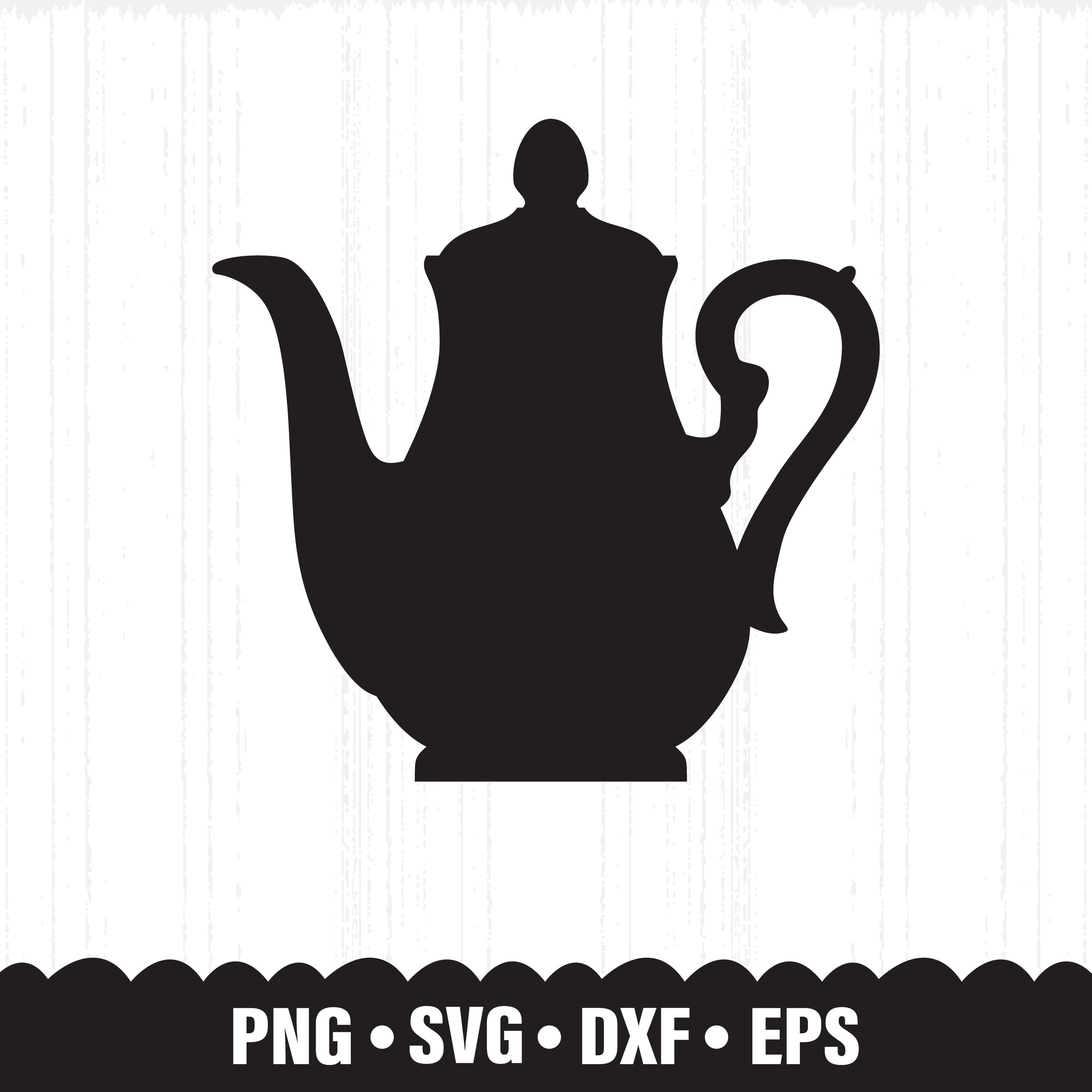 Teapot Svg, Tea Kettle Svg, Teapot Cut Files, Teapot Silhouette, Teapot ...