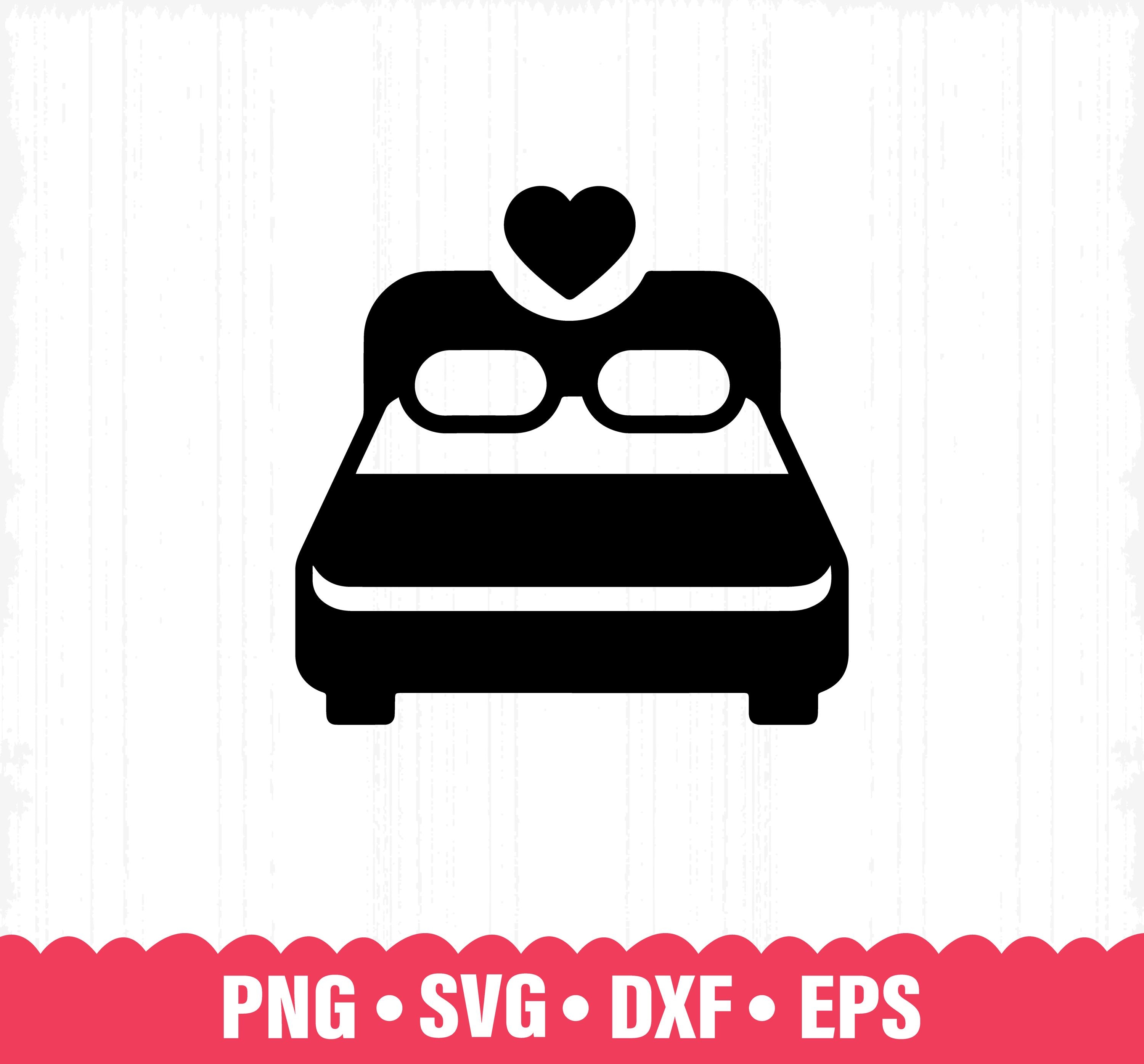 Bed SVG, Bed Clip Art, Bed Vector, Sleep SVG, Bed Clipart, Hotel SVG ...