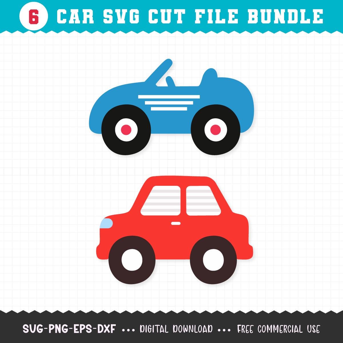 Car Clipart / Car SVG Bundle / Cute Car SVG / Car PNG / Kid's Car Svg ...