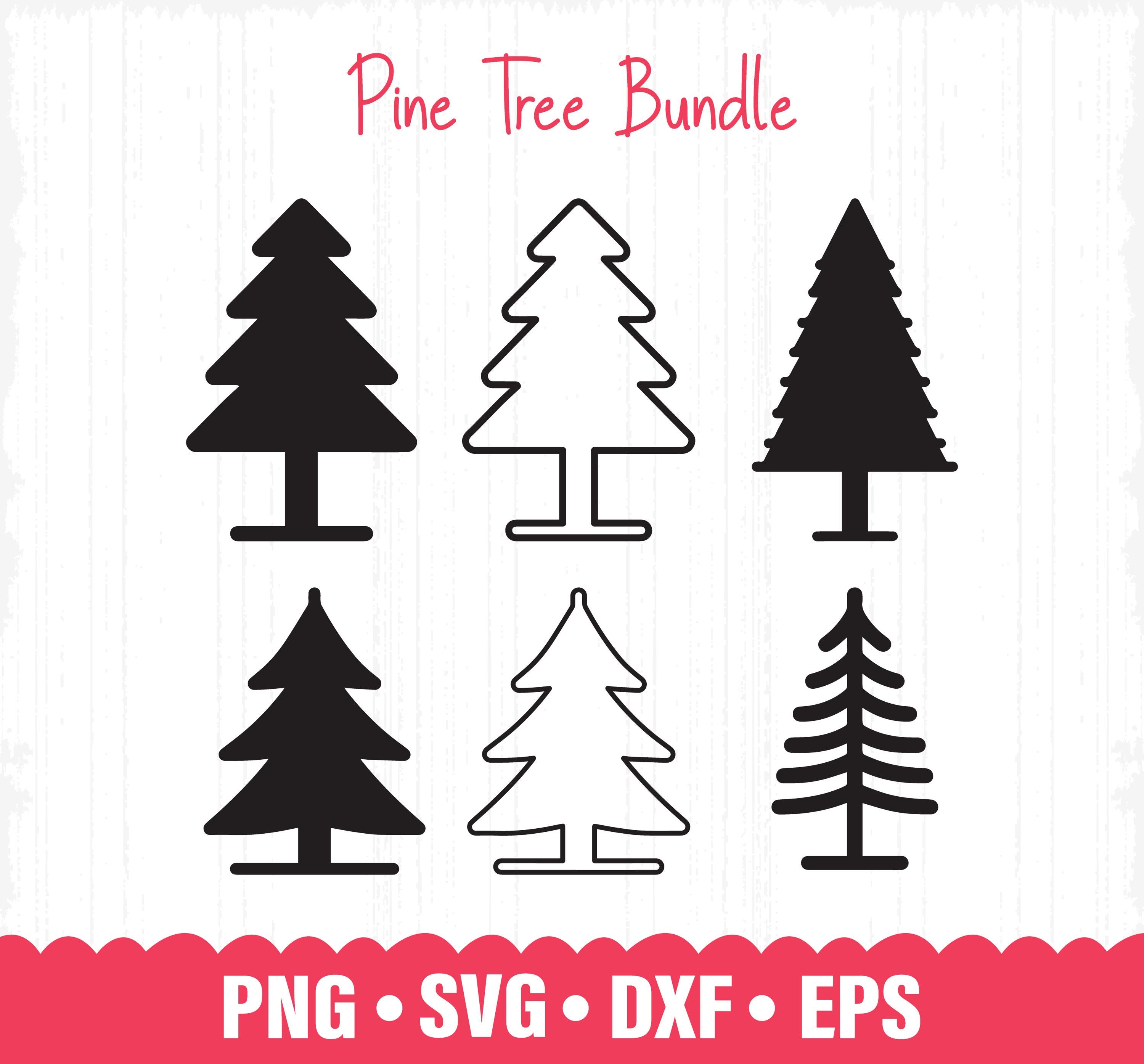 Pine Tree Svg, Pine Tree Png, Pine Tree Cut File, Pine Tree Clipart ...