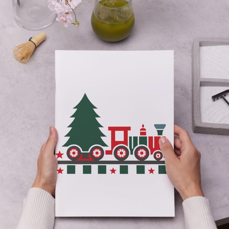 Christmas Train SVG, Kids Holiday Clipart (digital Files) - Etsy