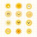 Cute Sun Clipart, Cute Sun Svg, Happy Cute Sun, Summer Smile Face, Sun ...