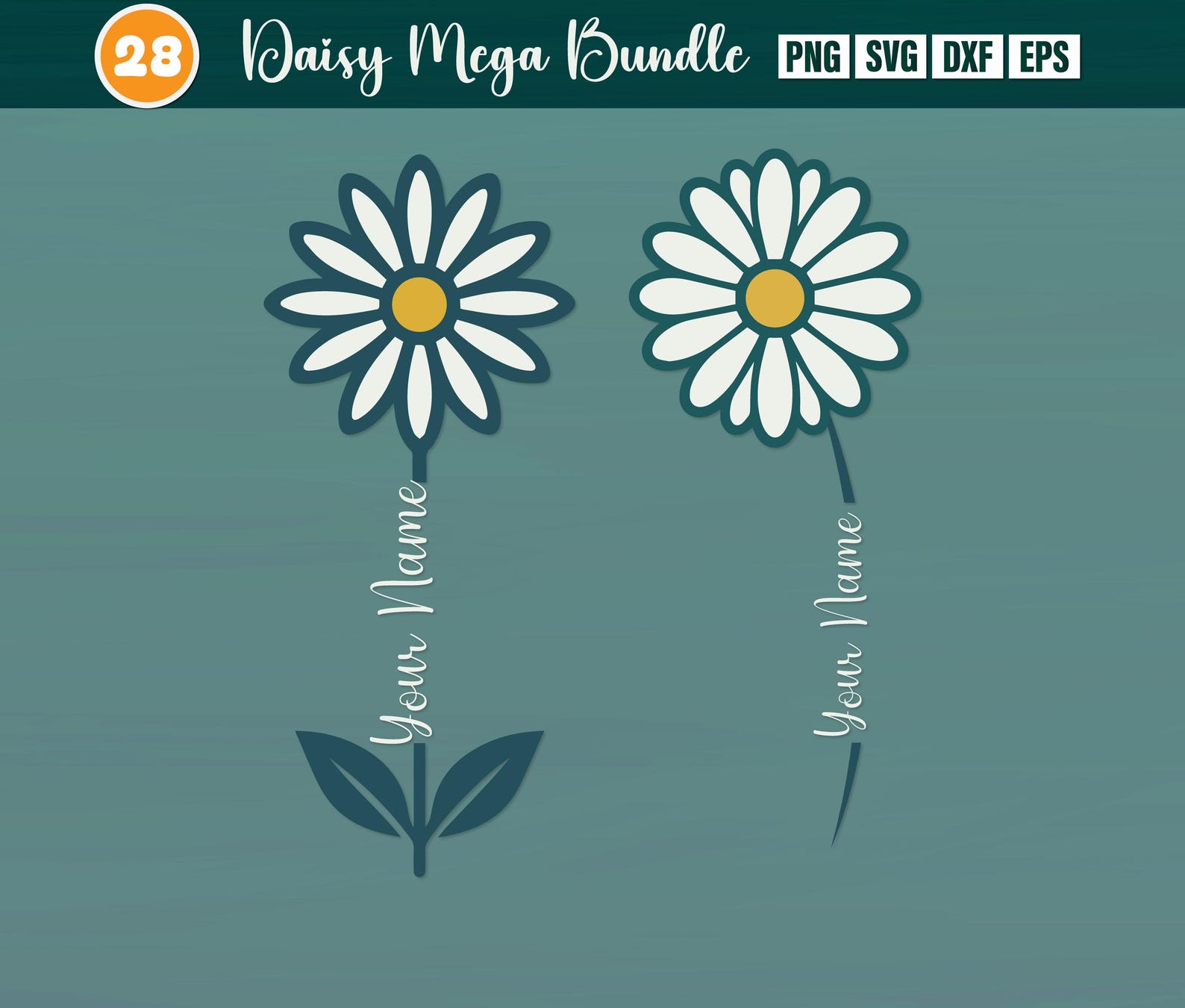 Daisy Svg Bundle, Daisy Flower Svg, Daisy Flower Png, Daisy Flower ...