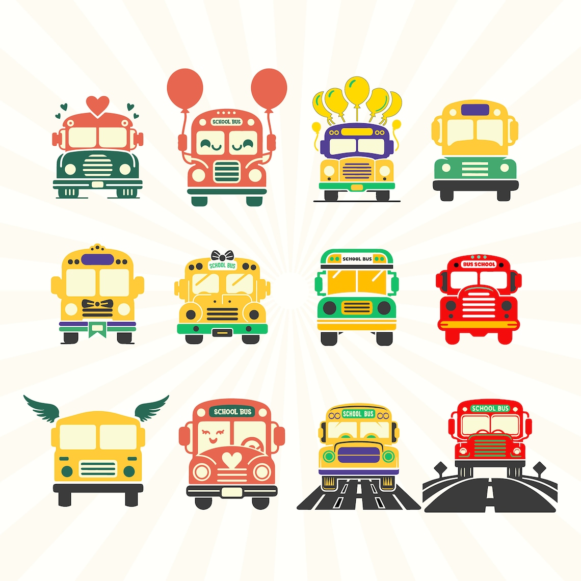 50 School Bus Svg Bundle, Layered Bus Svg, School Bus Driver SVG, Bus ...