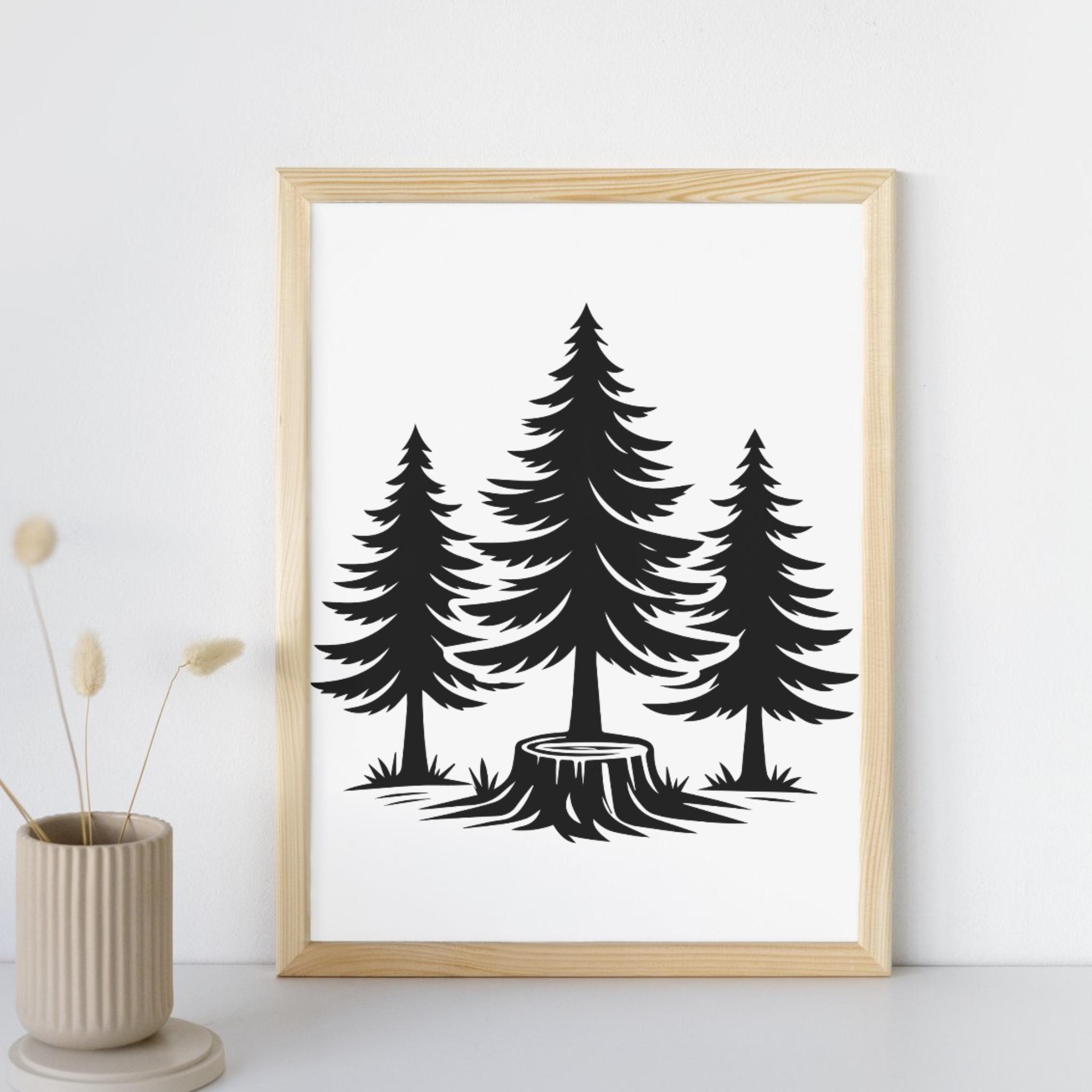 Pine Tree SVG Bundle, Evergreen Forest Clipart (digital Download) - Etsy