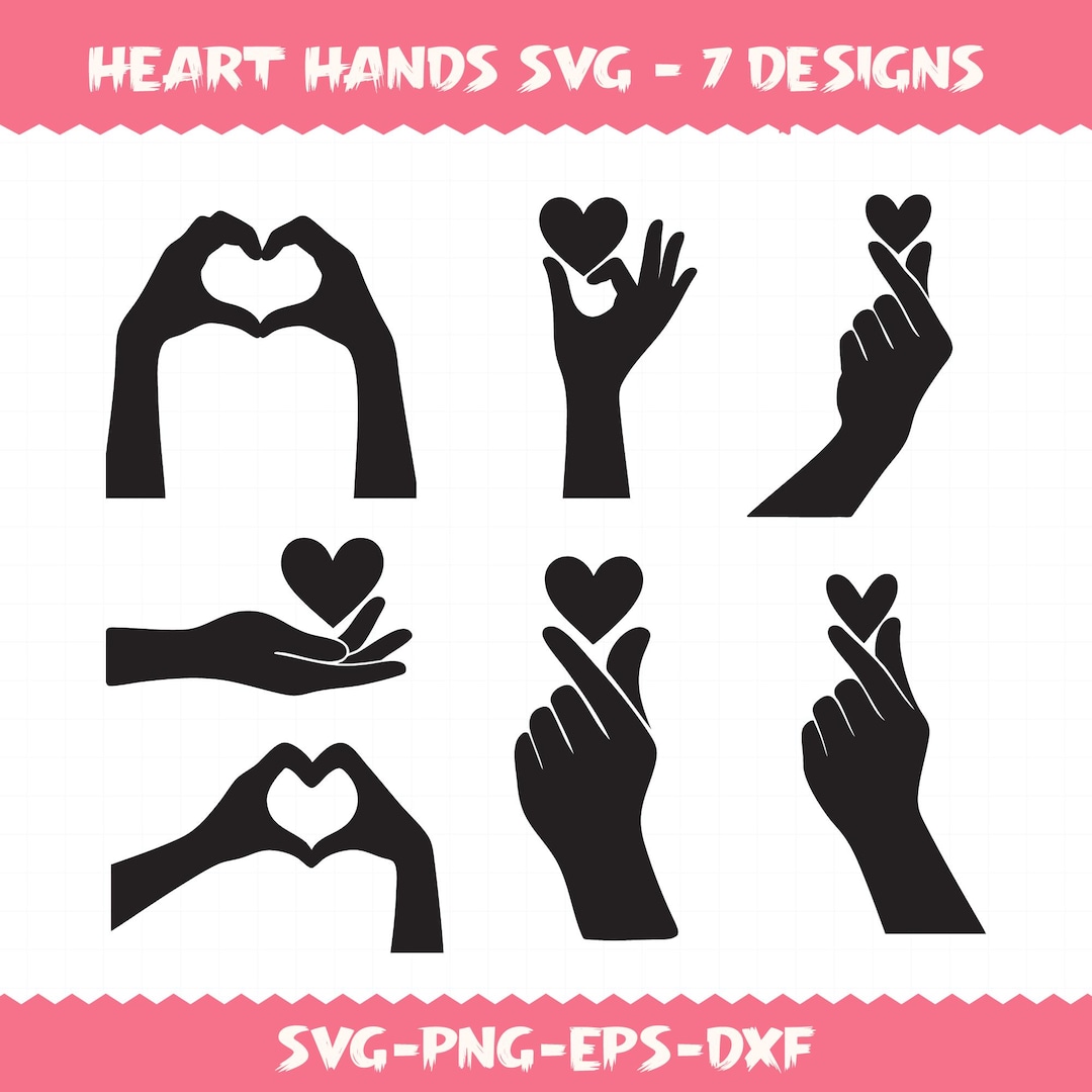 Heart Hands SVG, Heart Hands PNG, Love Hands SVG, Love Hands Png, Heart ...
