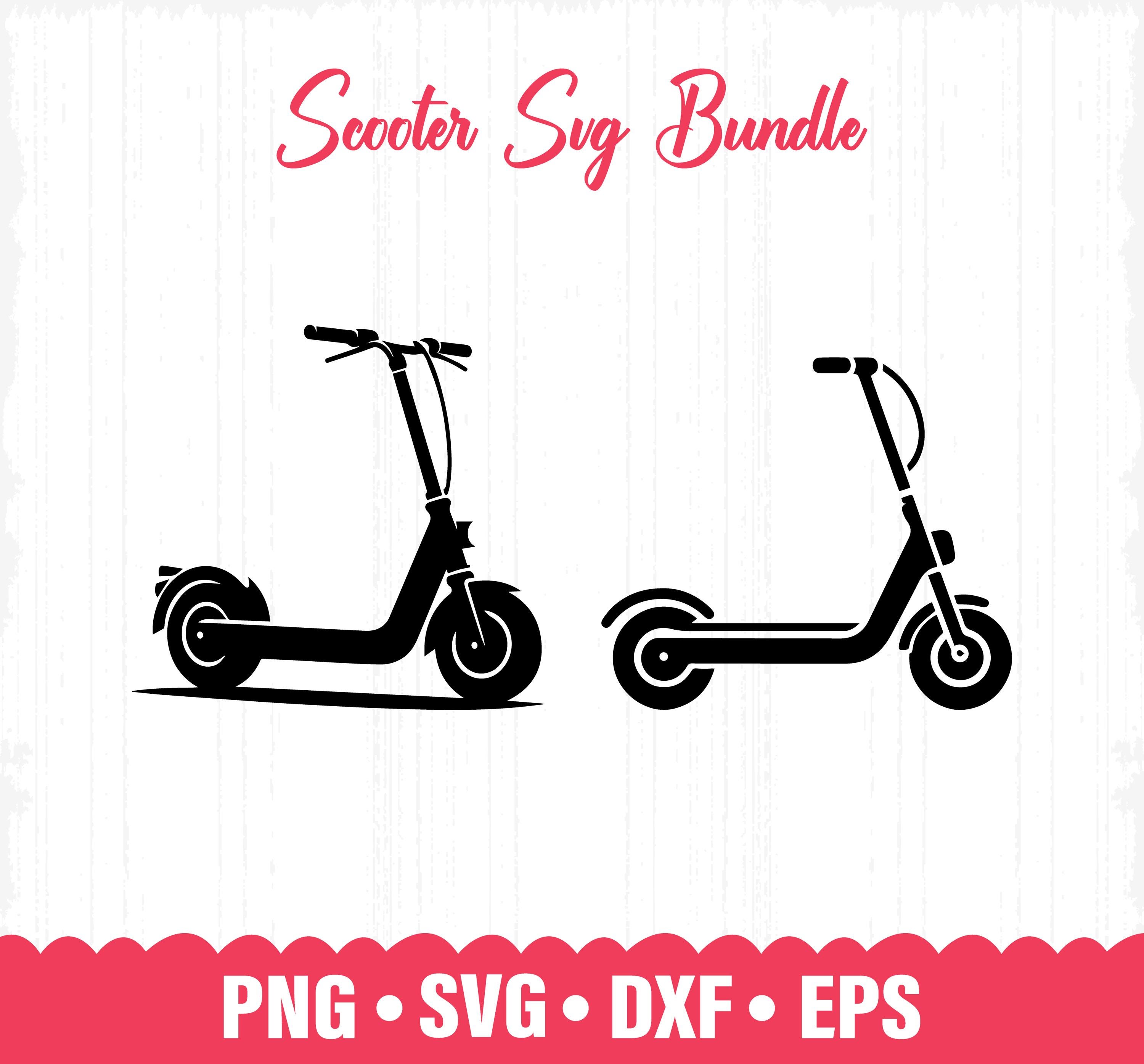 Scooter SVG, Scooter Png, Scooter Clipart, Electric Scooter, Files for ...