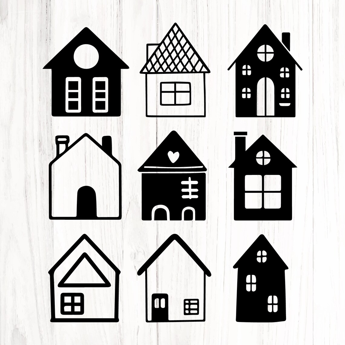 42 House Svg Bundle, House Silhouette, Little House Svg, House Outline ...