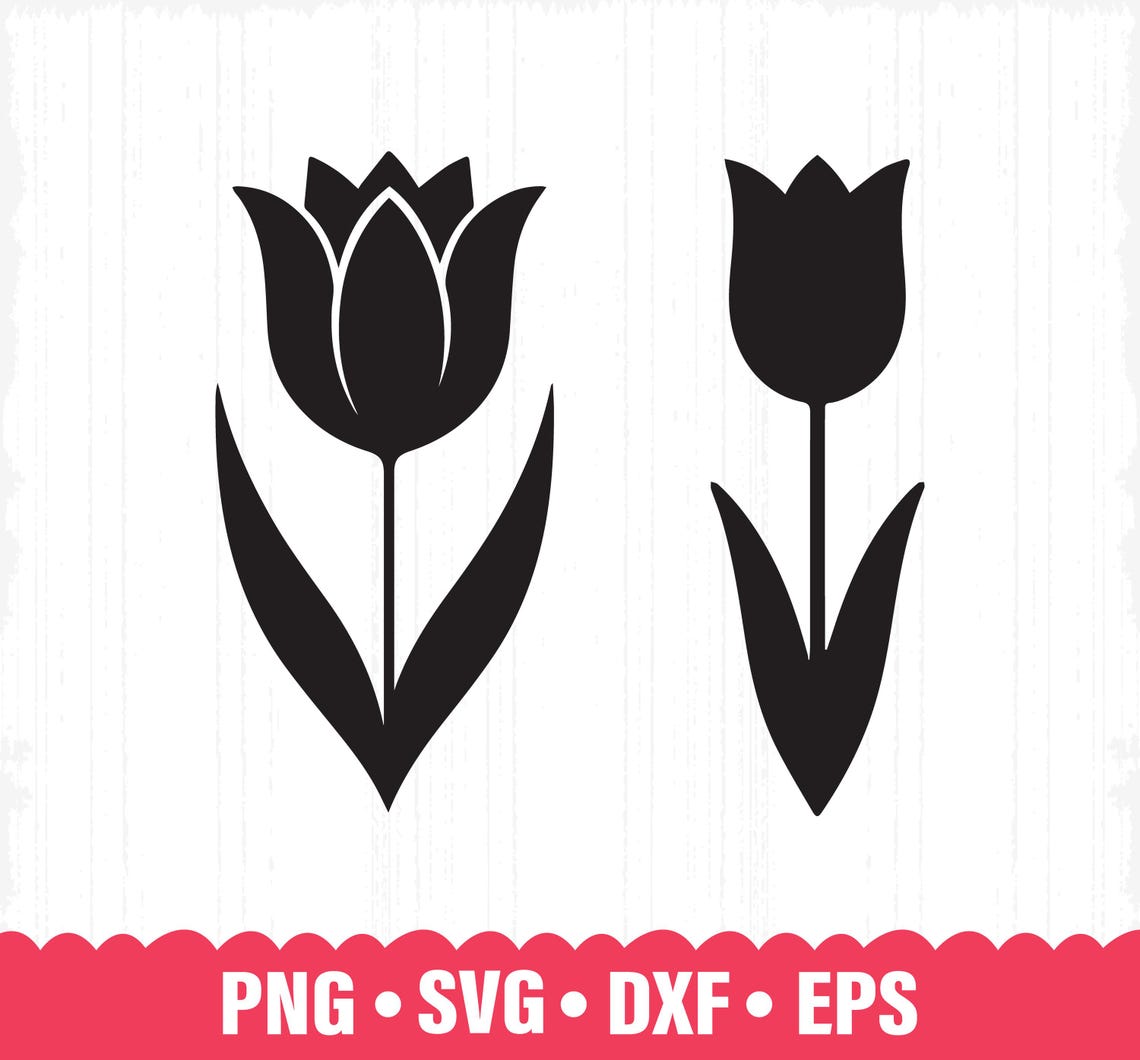 Tulip Flower Svg, Tulip SVG, Tulip Clipart, Tulips Bouquet SVG, Spring ...