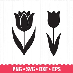 Tulip Flower Svg, Tulip SVG, Tulip Clipart, Tulips Bouquet SVG, Spring ...