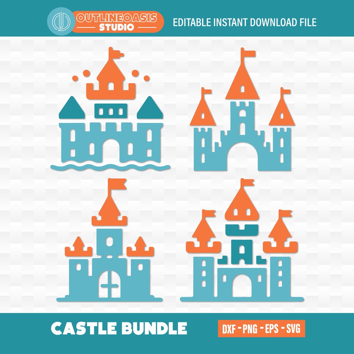 Castle Svg, Castle Cut File, Castle Clipart, Princess Castle Svg, Magic ...