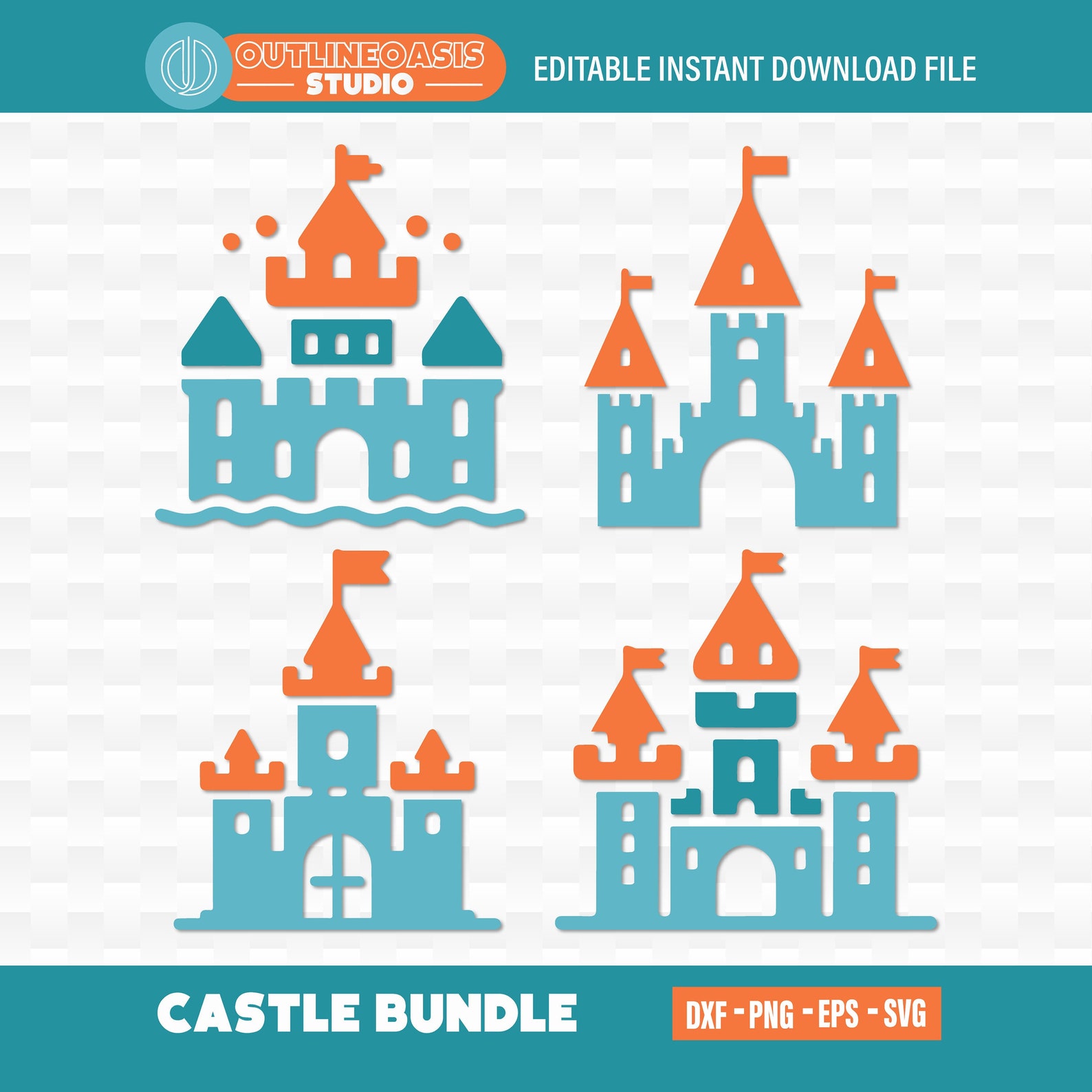 Castle Svg, Castle Cut File, Castle Clipart, Princess Castle Svg, Magic ...