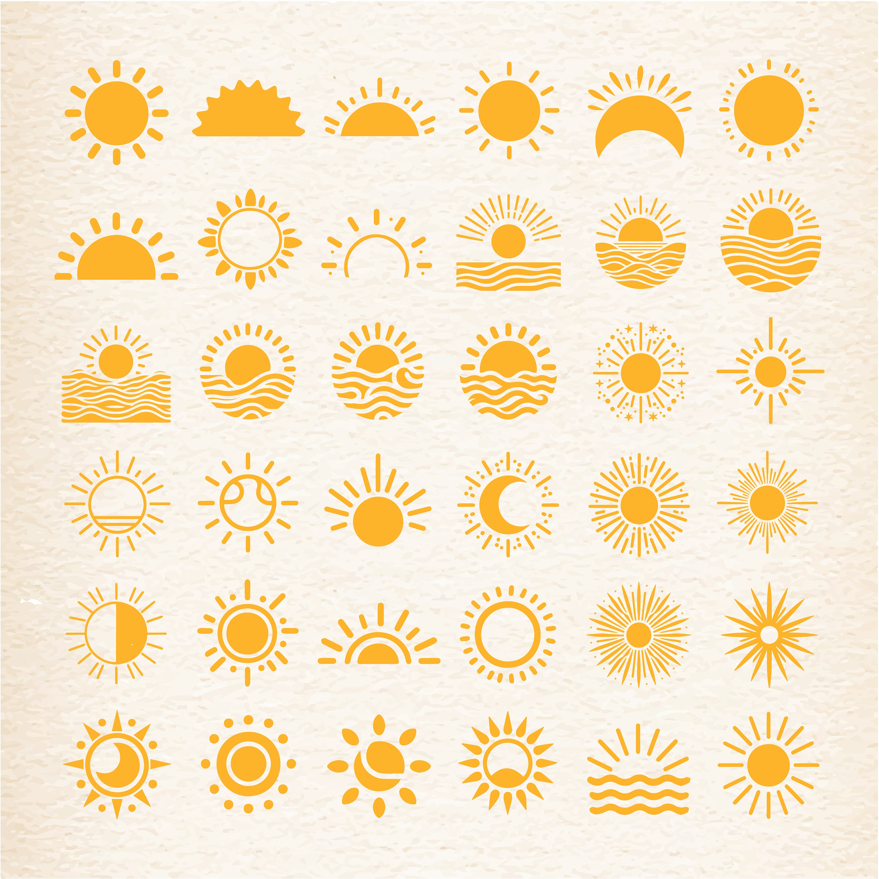 100 Sun SVG Bundle, Sun Cut File, Sun Vector, Sun Clipart, Sunshine Svg ...