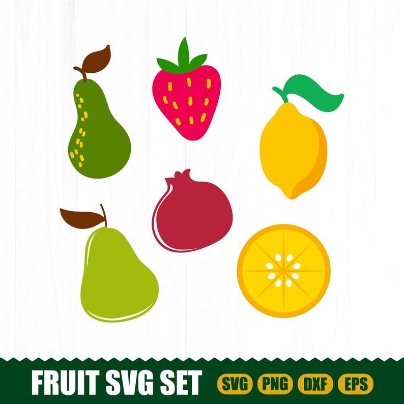 Fruit SVG, Fruit PNG, Fruit Clipart, Fruits SVG Bundle, Summer Fruit ...