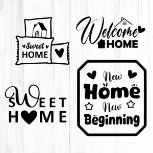 Home Svg, Home Sign Svg, Welcome Home Svg, New Home Svg, Sweet Home Svg ...