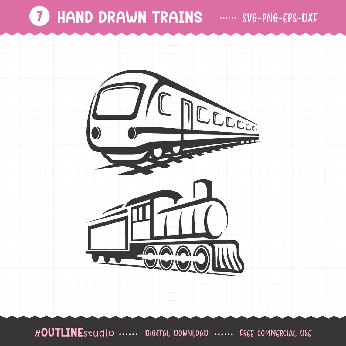 Train SVG Bundle, Train SVG, Trains SVG, Locomotive Svg, Train Png, Svg ...