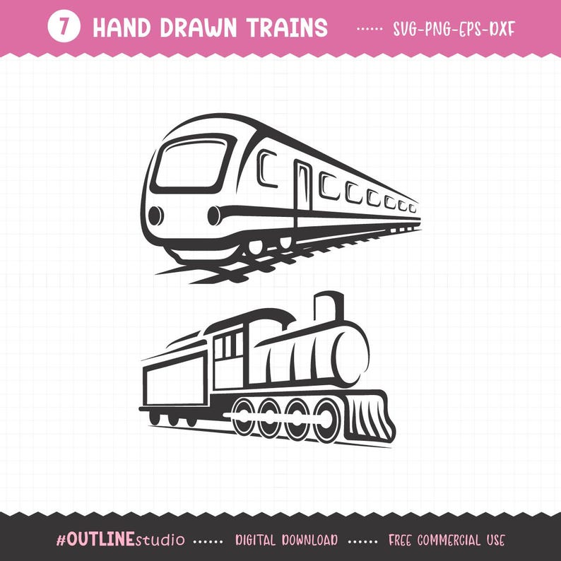 Train SVG Bundle, Train SVG, Trains SVG, Locomotive Svg, Train Png, Svg ...