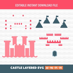 Castle Svg, Castle Cut File, Castle Clipart, Princess Castle Svg, Magic ...