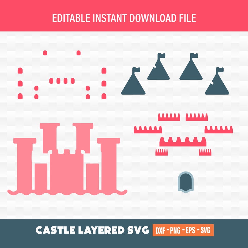 Castle Svg, Castle Cut File, Castle Clipart, Princess Castle Svg, Magic ...