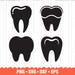 Tooth SVG, Teeth SVG, Tooth Clipart, Tooth Cut File, Tooth Printable ...