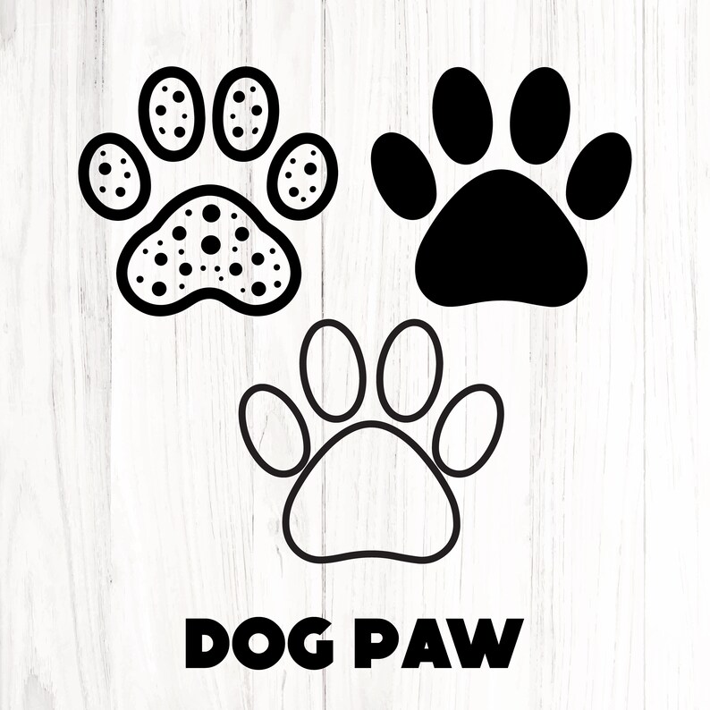 Paw Svg, Animal Print Svg, Paw Print Cut File, Paw Print Clipart, Paw ...