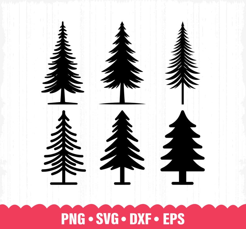 Pine Tree Svg, Pine Tree Png, Pine Tree Cut File, Pine Tree Clipart ...