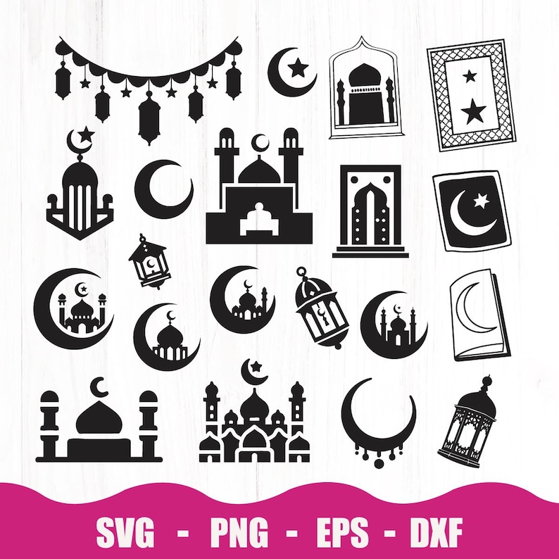 Islamic SVG Bundle, Islamic SVG, Islamic Png, Ramadan Svg, Islam Svg ...