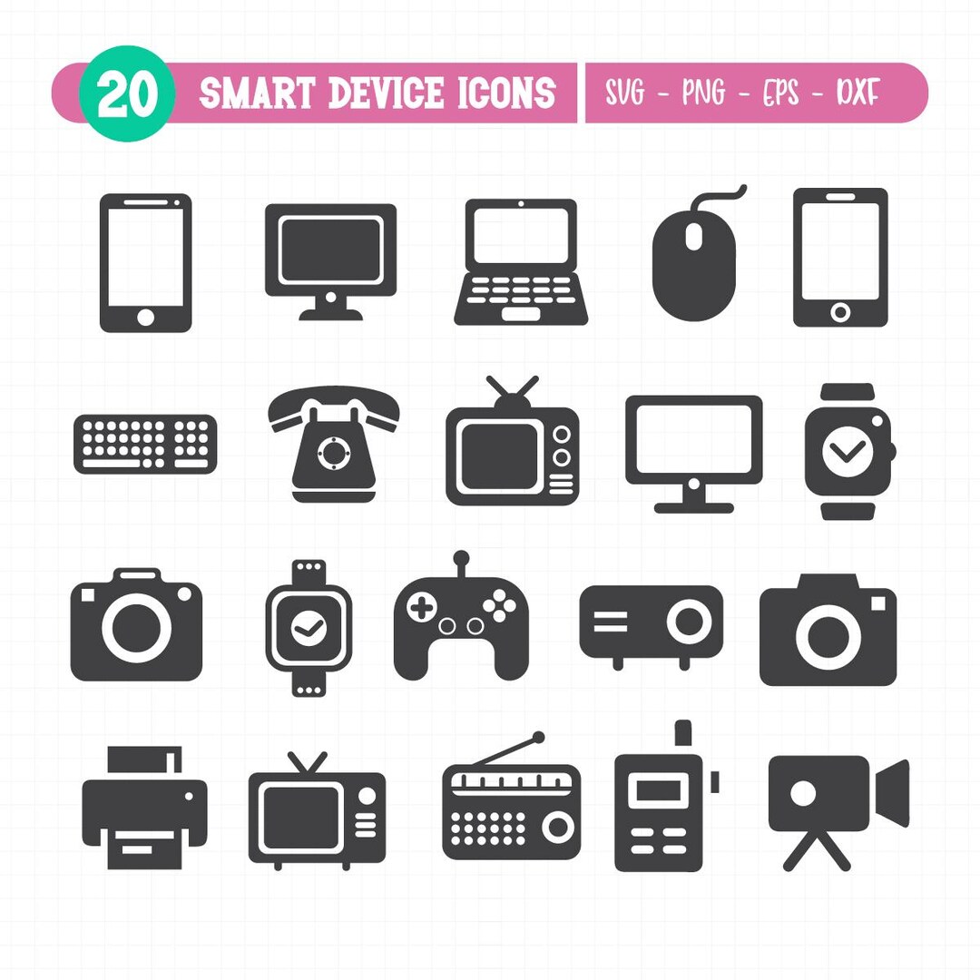 Technology Icons, Computer Icon, Modern Device SVG, Mobile Phone SVG ...