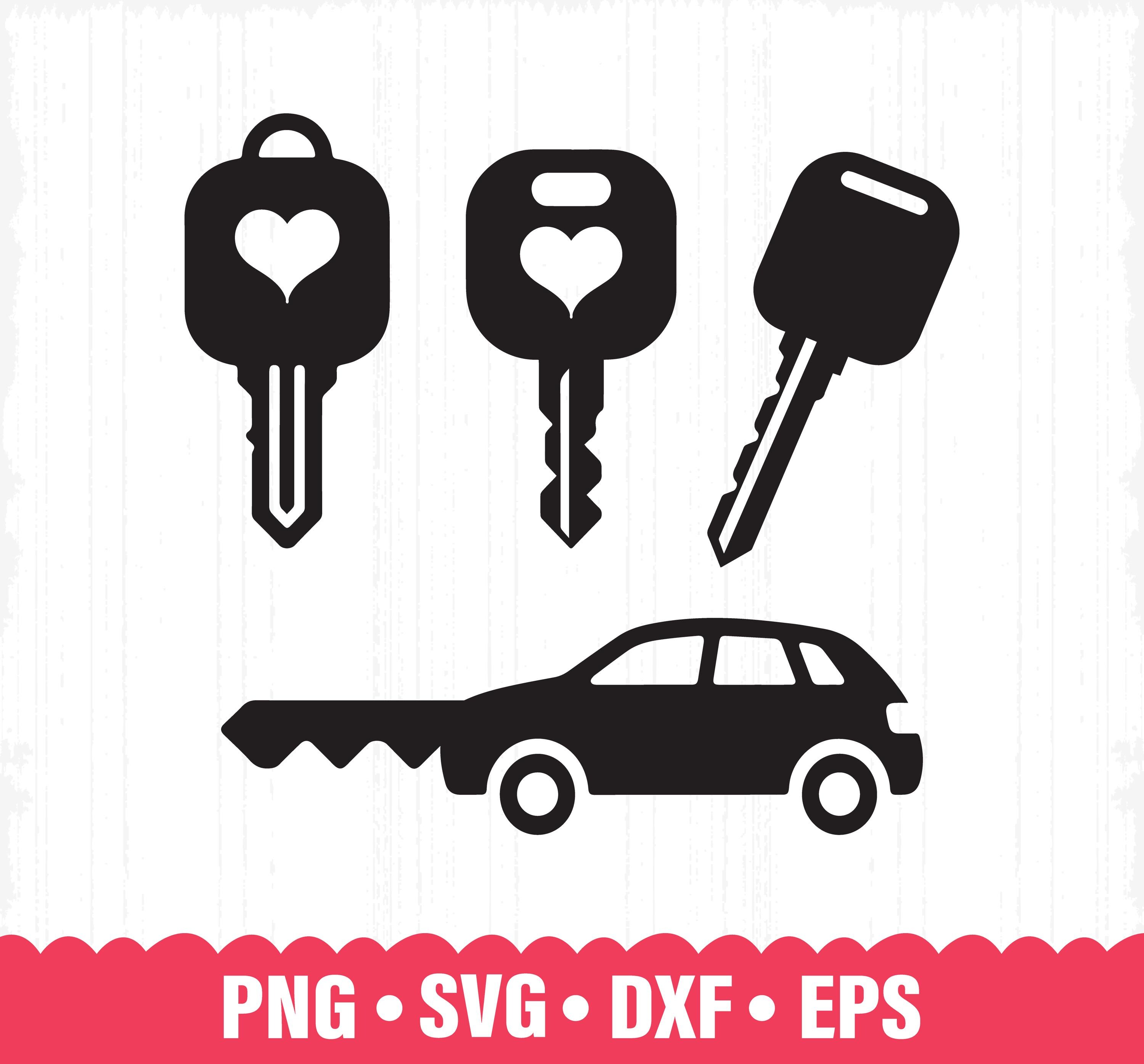 Car Key SVG, Key Cut File, Key Vector, Keys Svg, Key Clipart, Car SVG ...