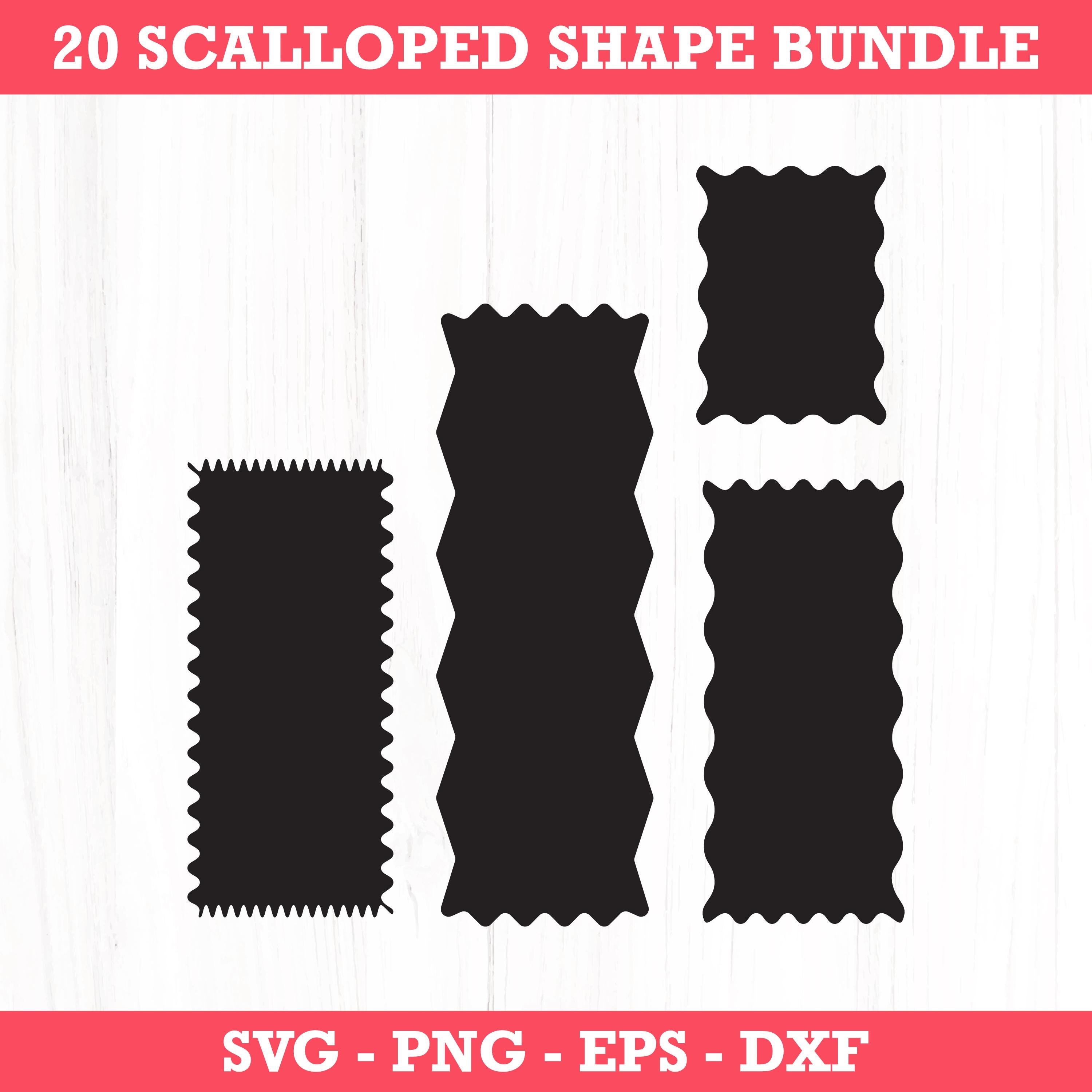 Scalloped Frames SVG Bundle, Shape Cut Files (digital Download) - Etsy