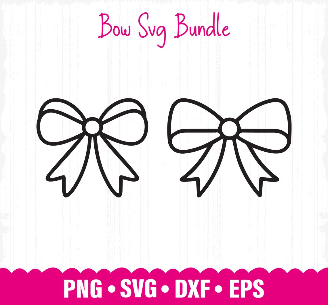 Bow Svg Bundle, Hair Bow Svg, Bow Svg Cricut, Coquette Bow Svg, Ribbon ...