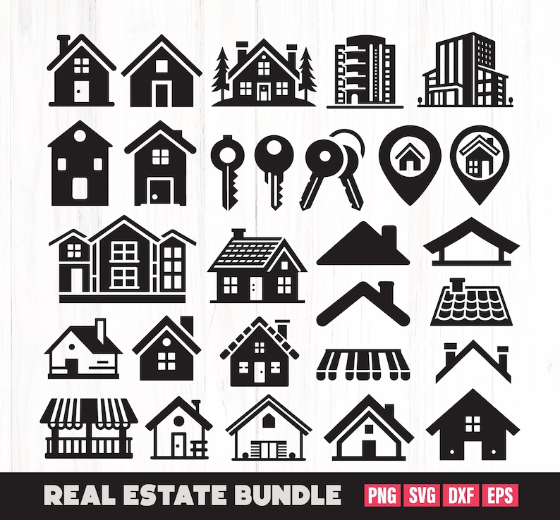 House Svg Bundle, House Silhouette, Little House Svg, House Outline Svg ...