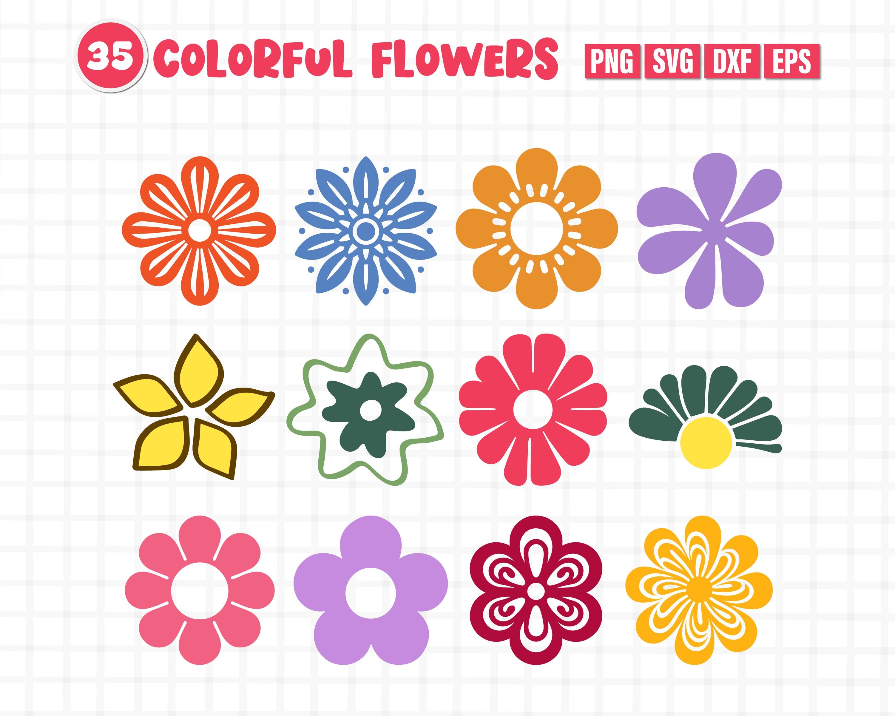 Flower Svg Bundle, Flower Png Bundle, Flower Clipart, Flower Bundle Svg ...