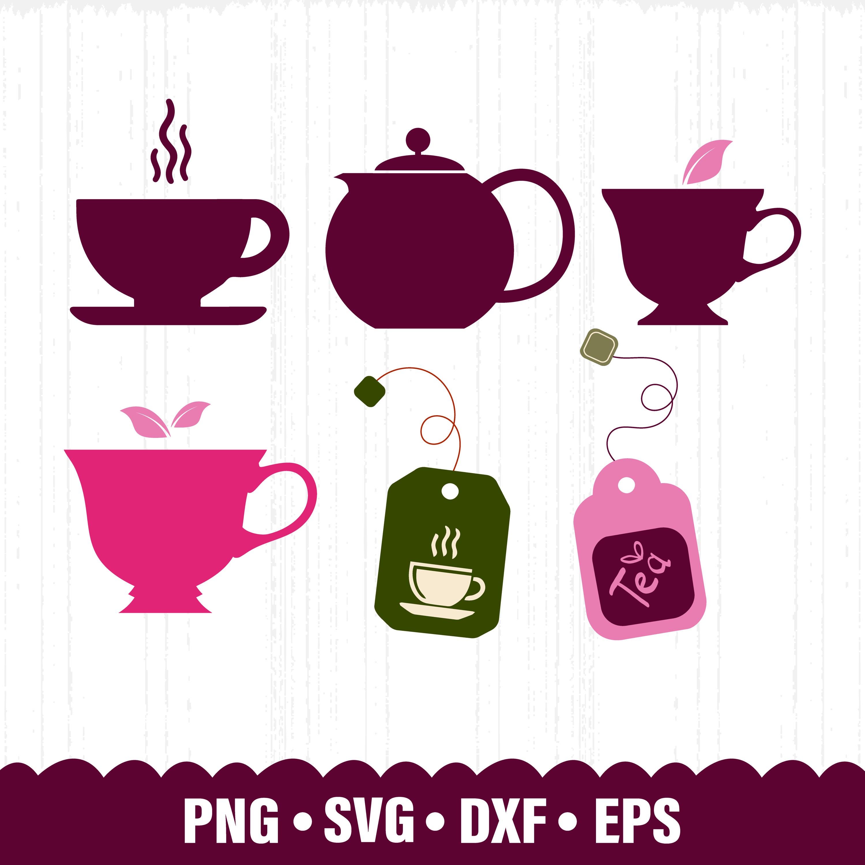 Tea Svg, Tea Cut File, Teapot Svg, Tea Cup Svg, Tea Party Clipart, Tea ...