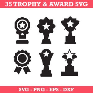 Trophy SVG, Award SVG, Medals SVG, Trophy Cut File, Award Svg Files ...