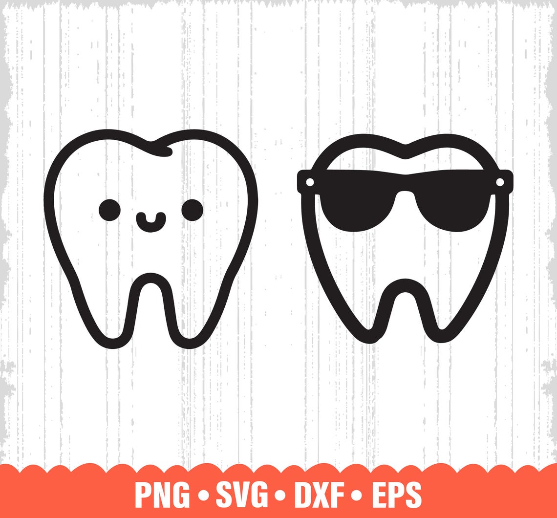 Tooth SVG, Teeth SVG, Tooth Clipart, Tooth Cut File, Tooth Printable ...